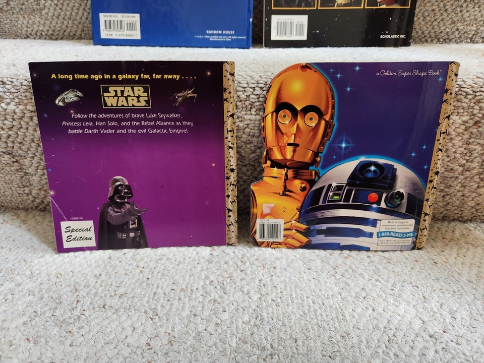 Misc Lot Of 4 Star Wars Books- Mini Pull Out Posters, Pop Up Action ...