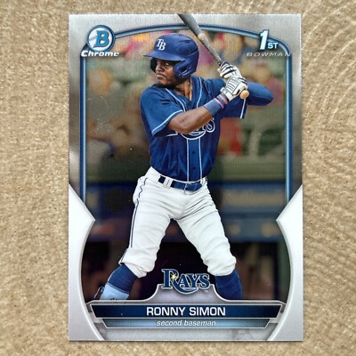 2023 Bowman Chrome Base 1st Bowman RONNY SIMON #BCP-112 RAYS | eBay