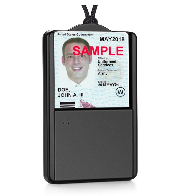 Heavy Duty Piv Smart Badge CAC ID Holder and USB Integral Smart Card ...