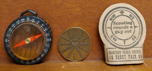 BOY SCOUT OATH & LAW CHALLENGE TOKEN COIN, Compass vintage BSA items | eBay