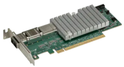 Supermicro AOC-S400G-B1C Std LP 1-port 400G QSFP56DD Broadcom BCM57600 ...