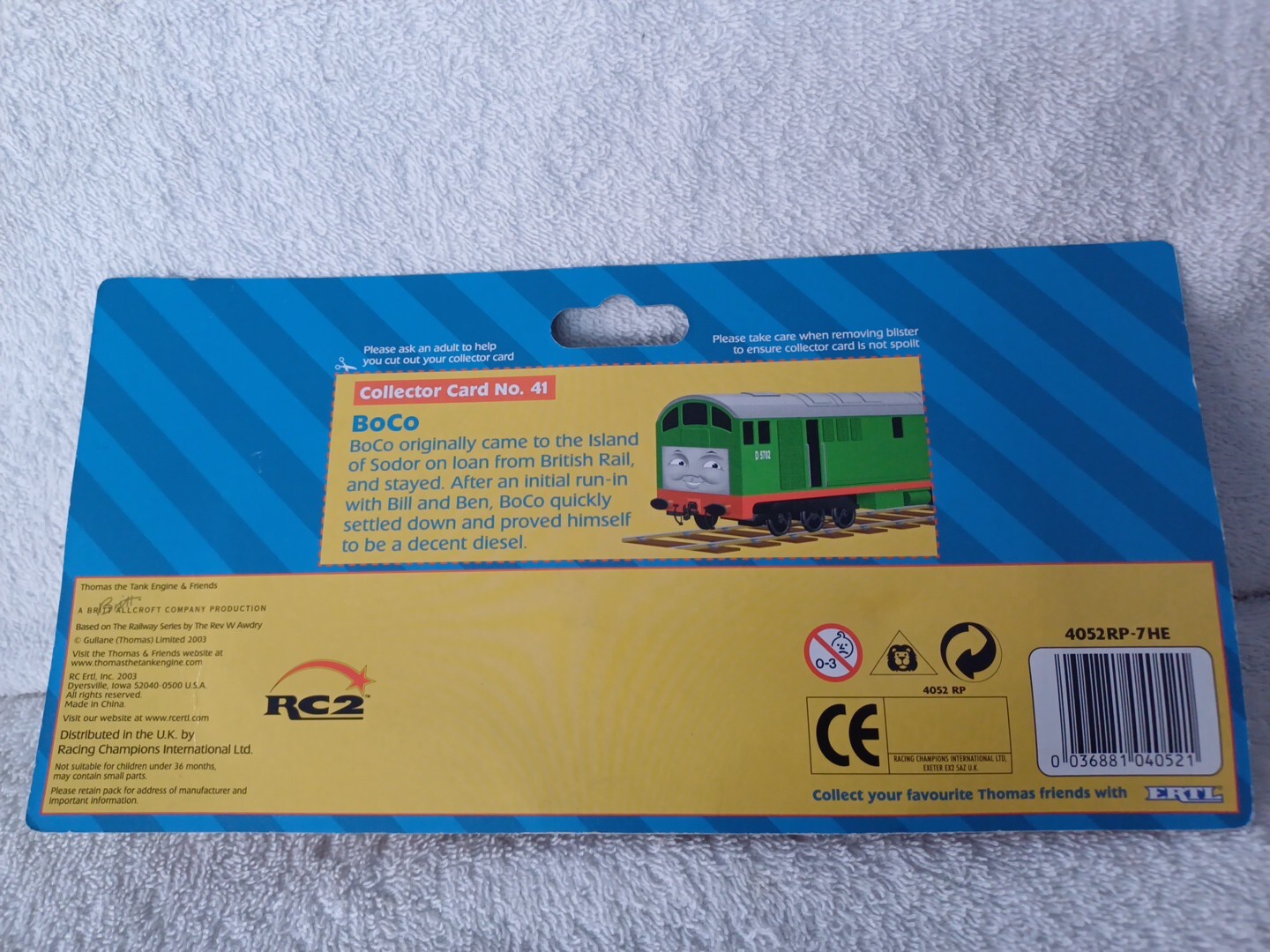 Boco Ertl Card 23 Thomas The Tank Engine and Friends Diecast Metal ...