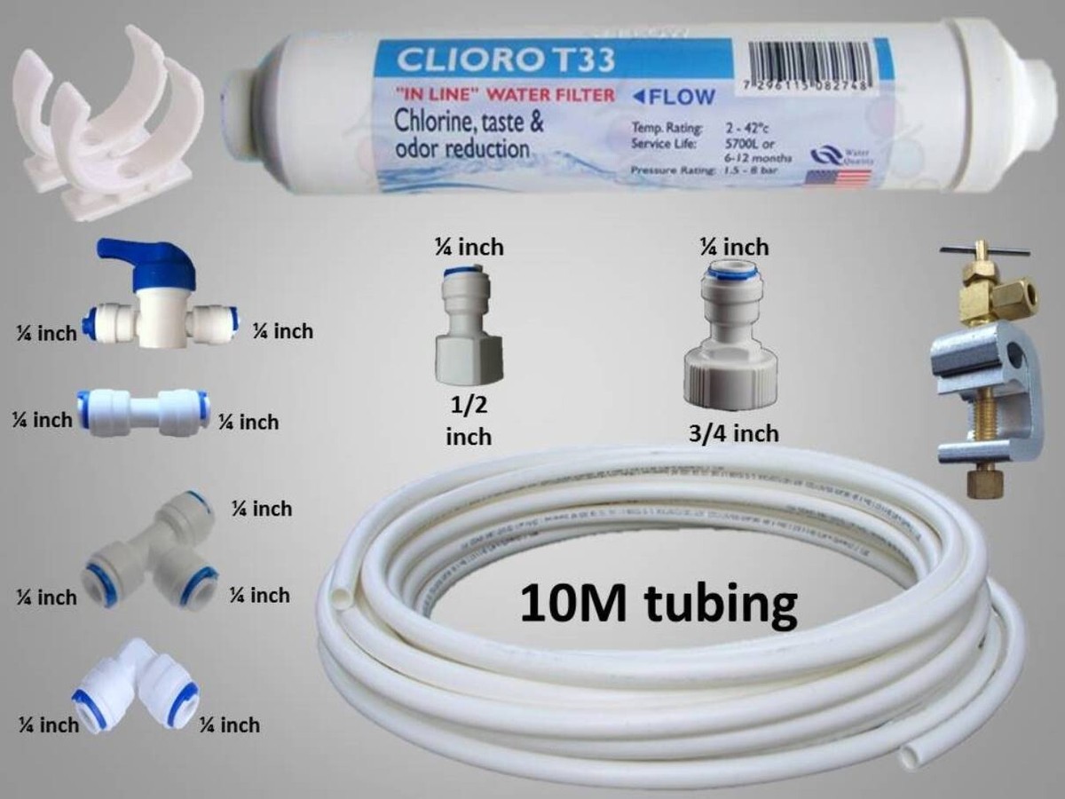 Refrigerator Water Line Fittings 6' Stainless Steel Refrigerator