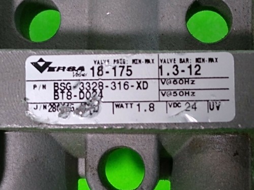 New Versa 1/4" NPT 3-Way Solenoid Valve BSG-3328-316-XDBT8-D024 | eBay