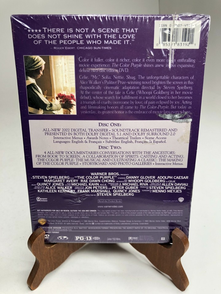 The Color Purple (DVD, 1985) Steven Spielberg w/ Slipcover - NEW Fast ...