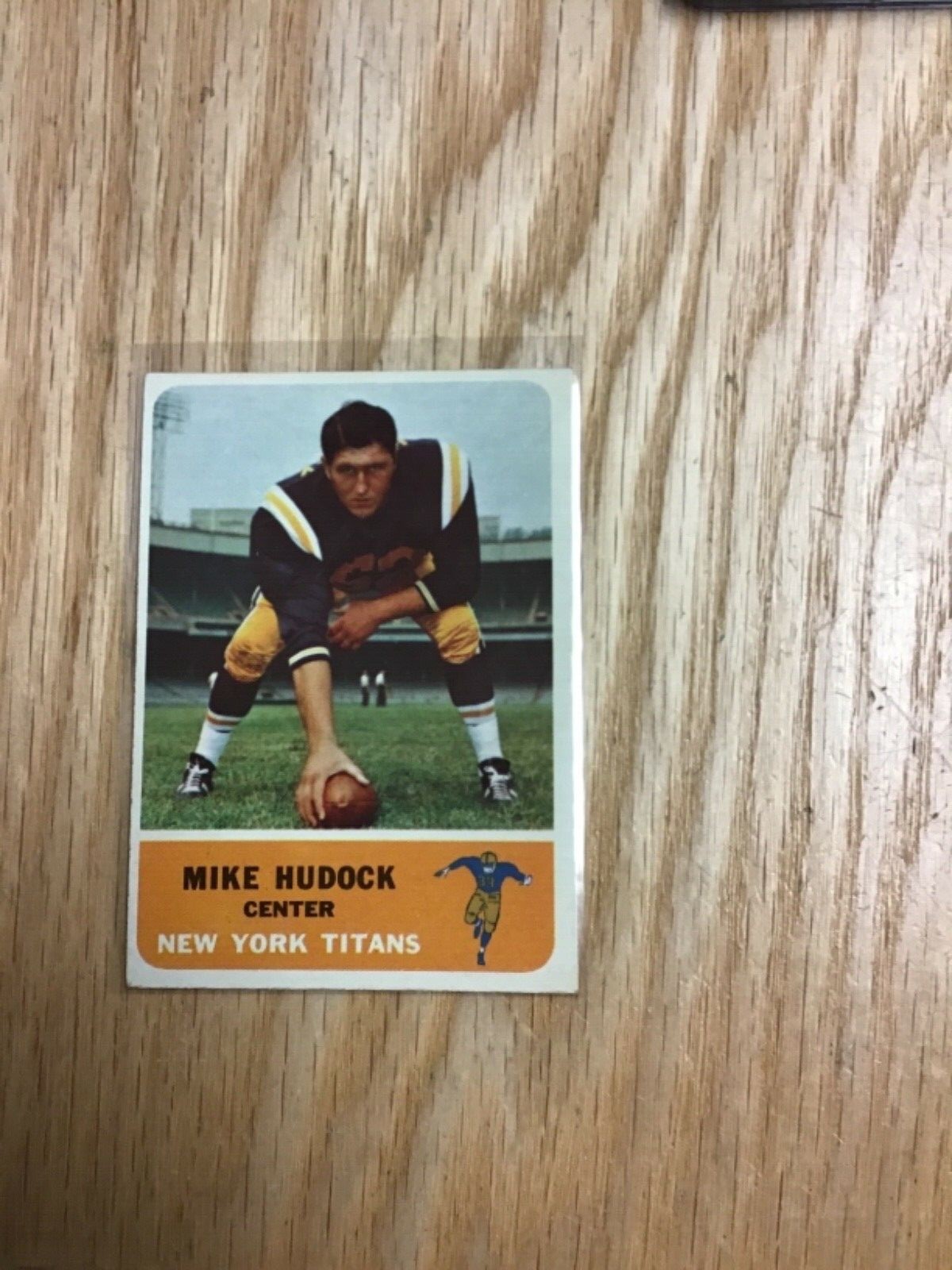 1962 Fleer Football Mike Hudock New York Titans Card #61 | eBay