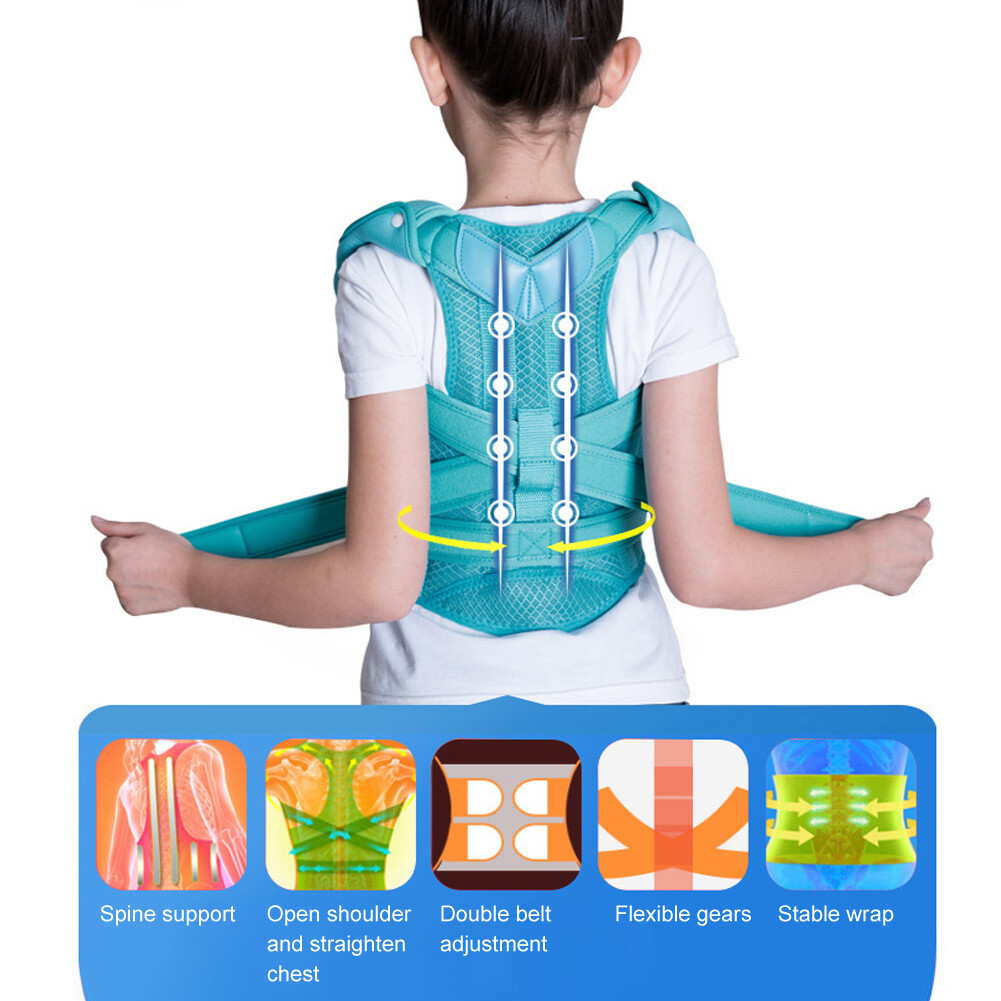 (M)Children Hunchback Correction Belt Posture Corrector Brace Back ...