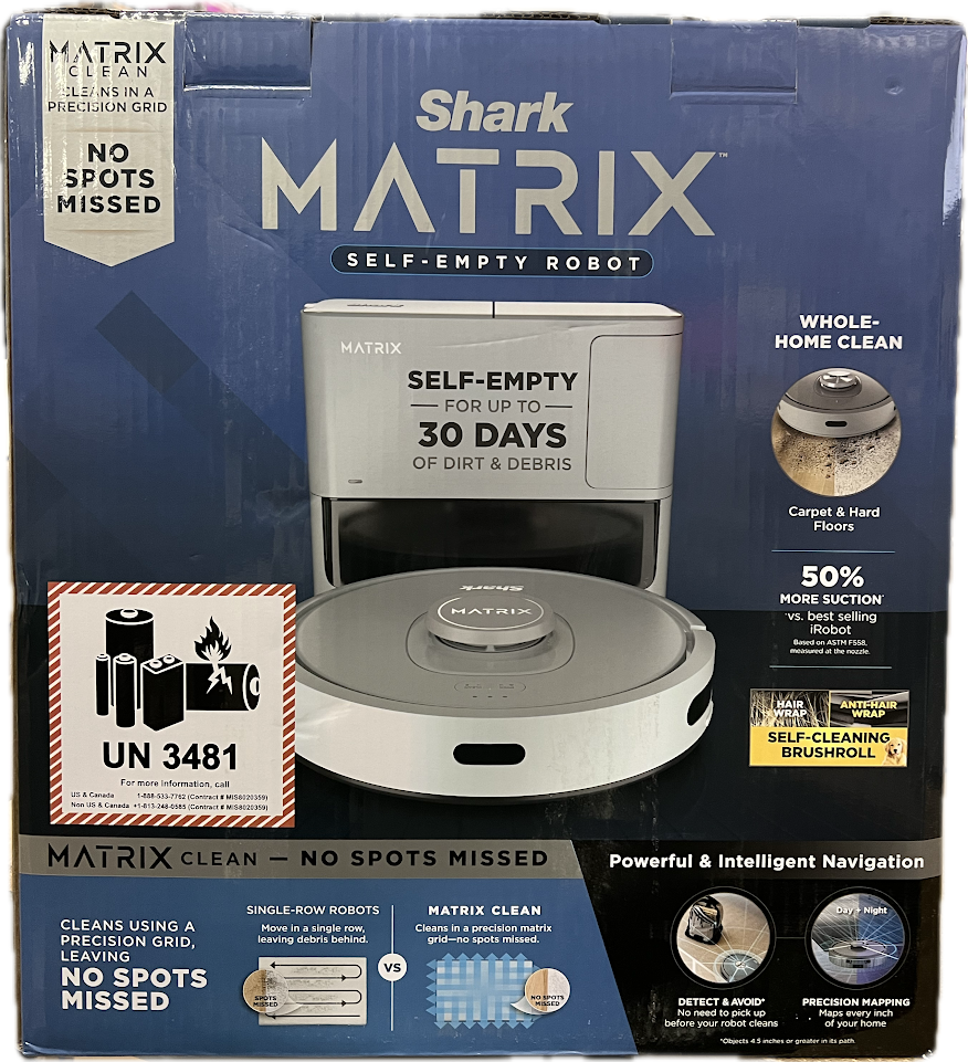 Shark Matrix UR2350S Self-Emptying Robot Vacuum With 30 Day Dock | eBay