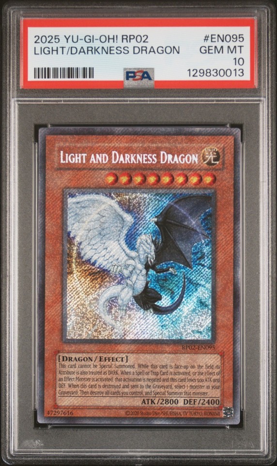 2025 YUGIOH RP02-RETRO PACK 2 #EN095 LIGHT/DARKNESS DRAGON PSA 10 | eBay