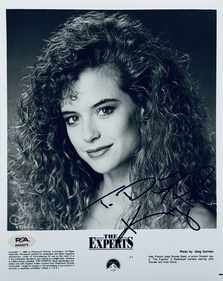 PSA DNA Kelly Preston (1962-2020) Signed 8x10 Publicity Photo 1989 The ...