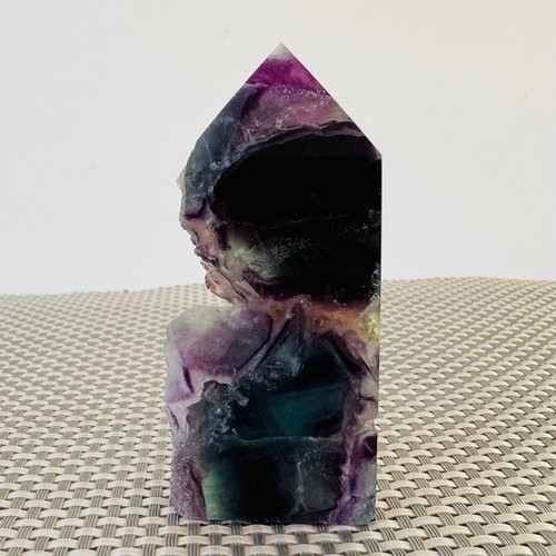 189G Natural Unique Colored Fluorite Column Quartz Crystal Mineral ...