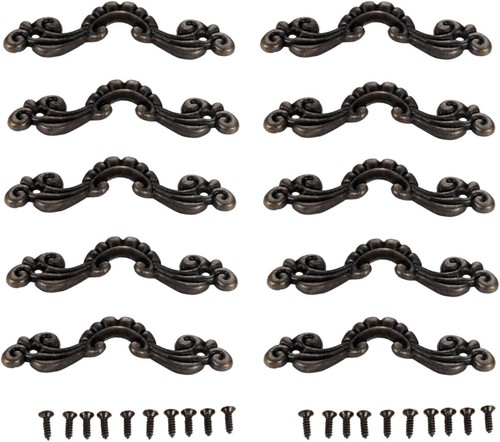 10 Pack Vintage Decorative Flower Pulls Handles for Wooden Jewelry Box ...