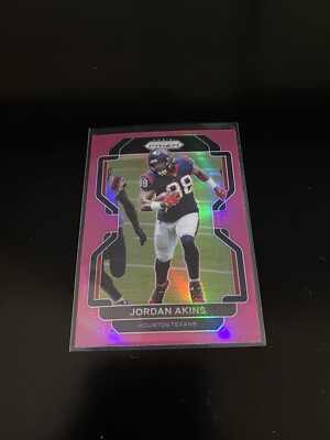 Jordan Akins 2021 Panini Prizm Pink Prizm football card Texans 35 PWE ...