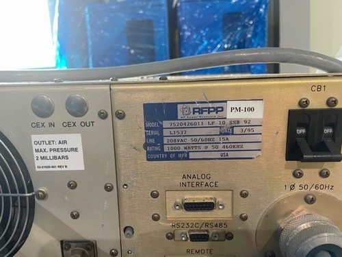 AE RFPP LF10A, 7520426011, MN 3150010-001, AMAT P/N 0190-70100, 1000W ...