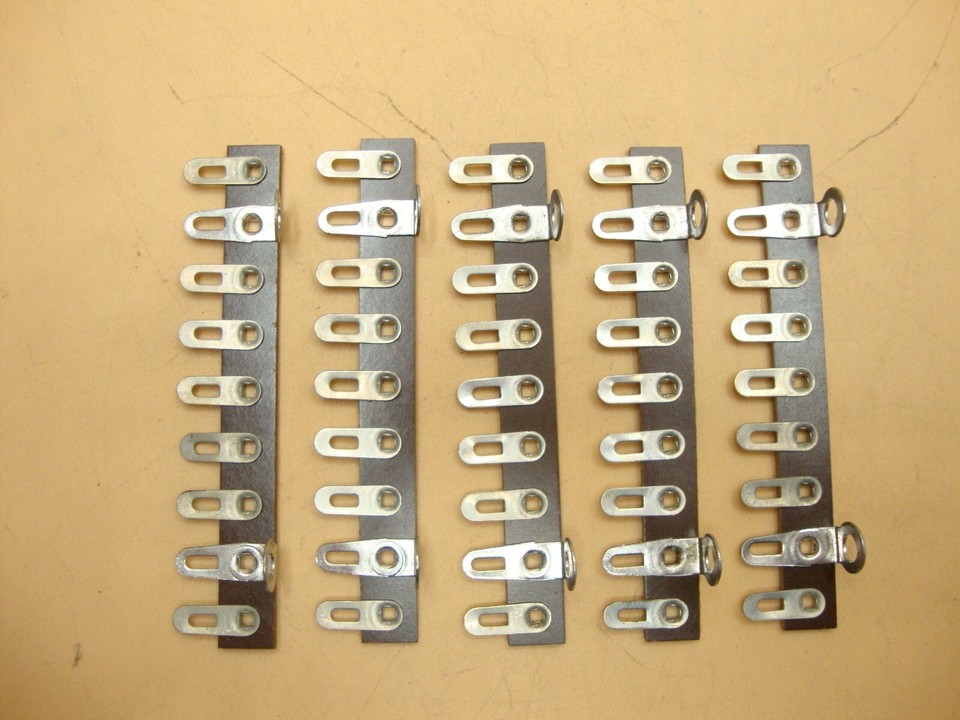 Terminal Strip, 9 Lug, 2 Lug Common, Phenolic Terminal Strip NOS (M47 ...