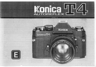 Konica Autoreflex T4 Instruction Manual Reprint | eBay