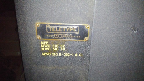 Antique Signal Corps US Army Teletypewriter TG-7-B Stand, Paper Rolls, Headset | eBay