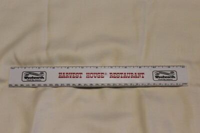 RULER FROM 100TH ANNIVERSARY HARVEST HOUSE RESTAURANT ( WOOLWORTHS ...