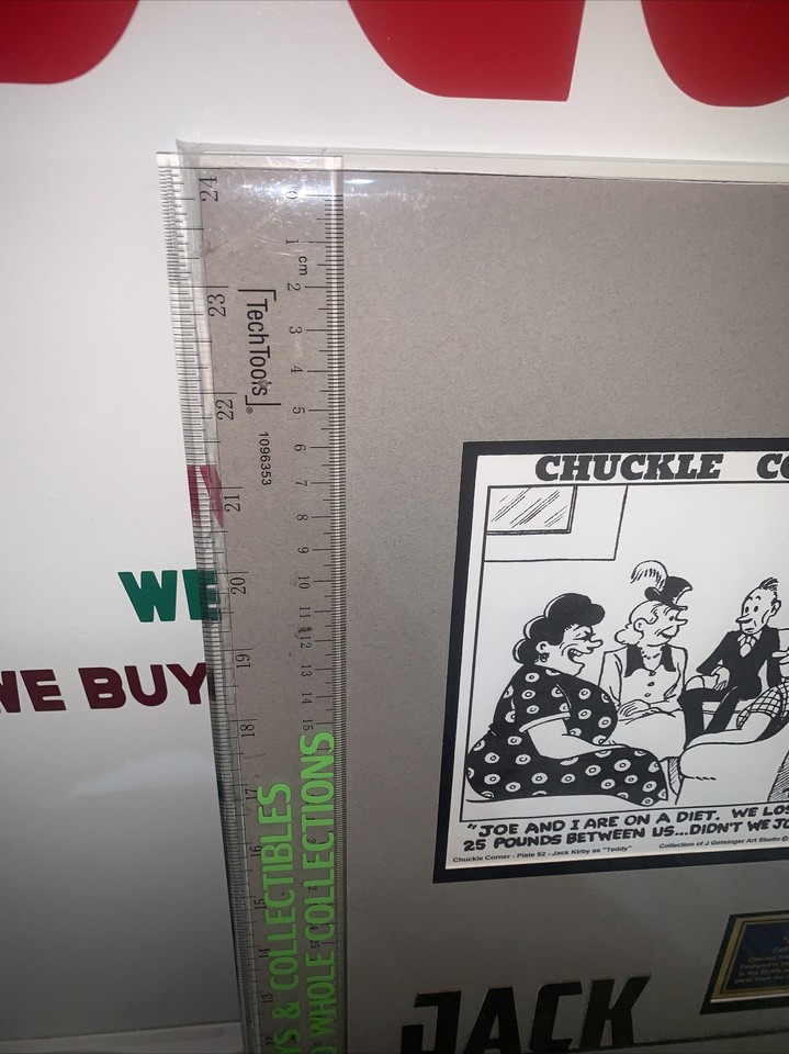 Jack Kirby Chuckle Corner Original Cartoon Printing Plate Early 1900’s ...