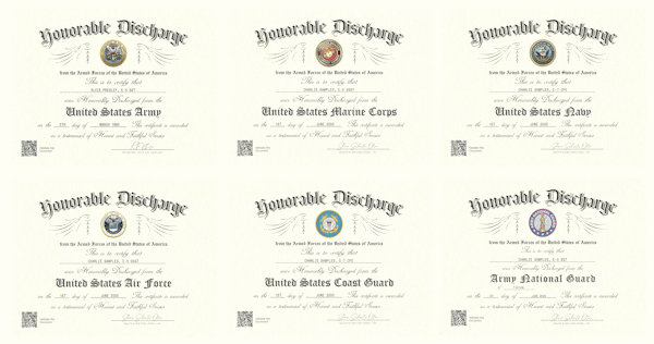 Honorable Discharge Certificate w/DD214 - Military - United States ...