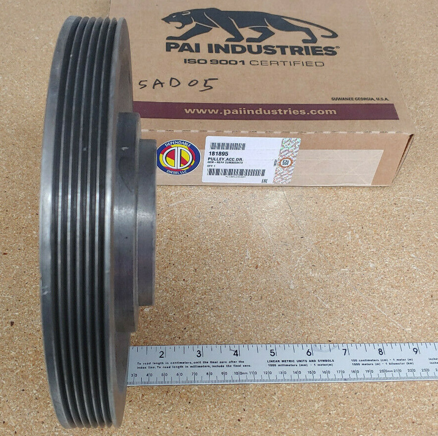 Accessory Drive Pulley for Cummins 855 & N14. PAI # 181895 Ref ...