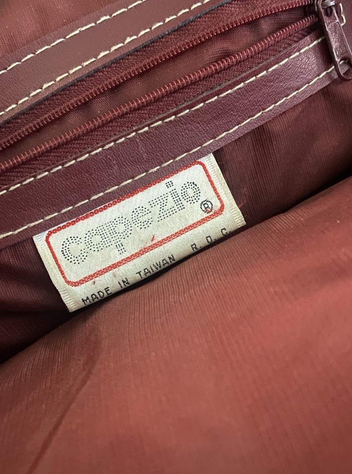 Vintage 80s Capezio Leather Doctor House Call Bag Purse Oxblood ...