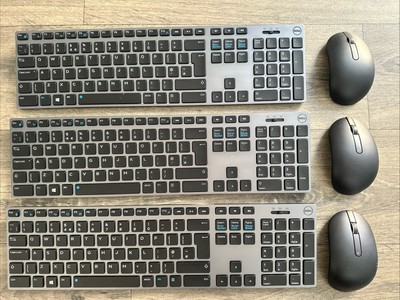 Dell WK717 Wireless UK-English Full-size Keyboard + Dell WM527 Mouse ...