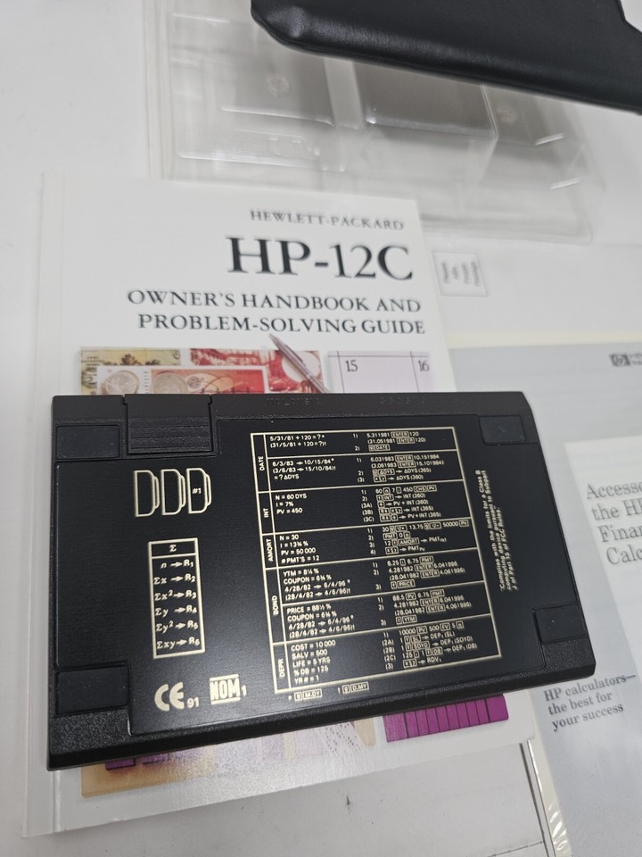 HP 12C Financial Calculator New in box with manuals Mint 886111555413| eBay