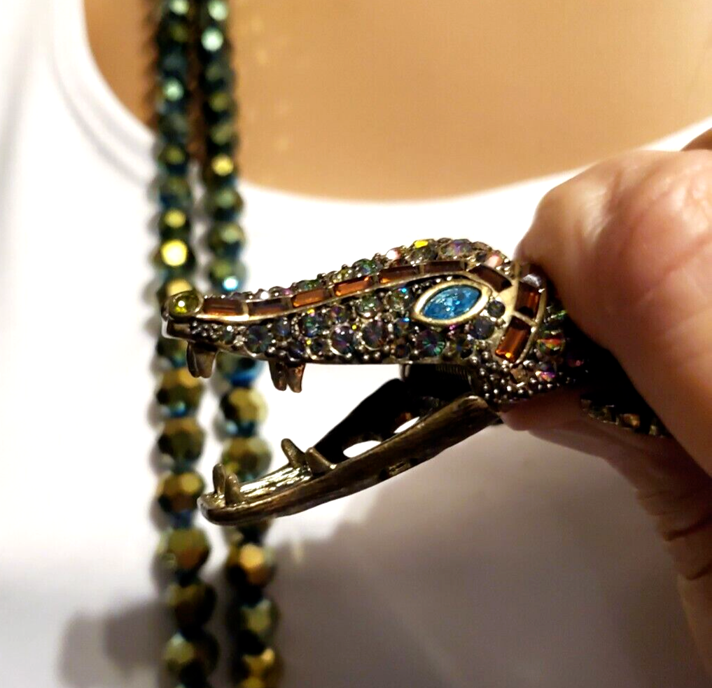 Heidi Daus Ali-Gorgeous Beaded Crystal Drop Necklace Ret: $499.95 | eBay