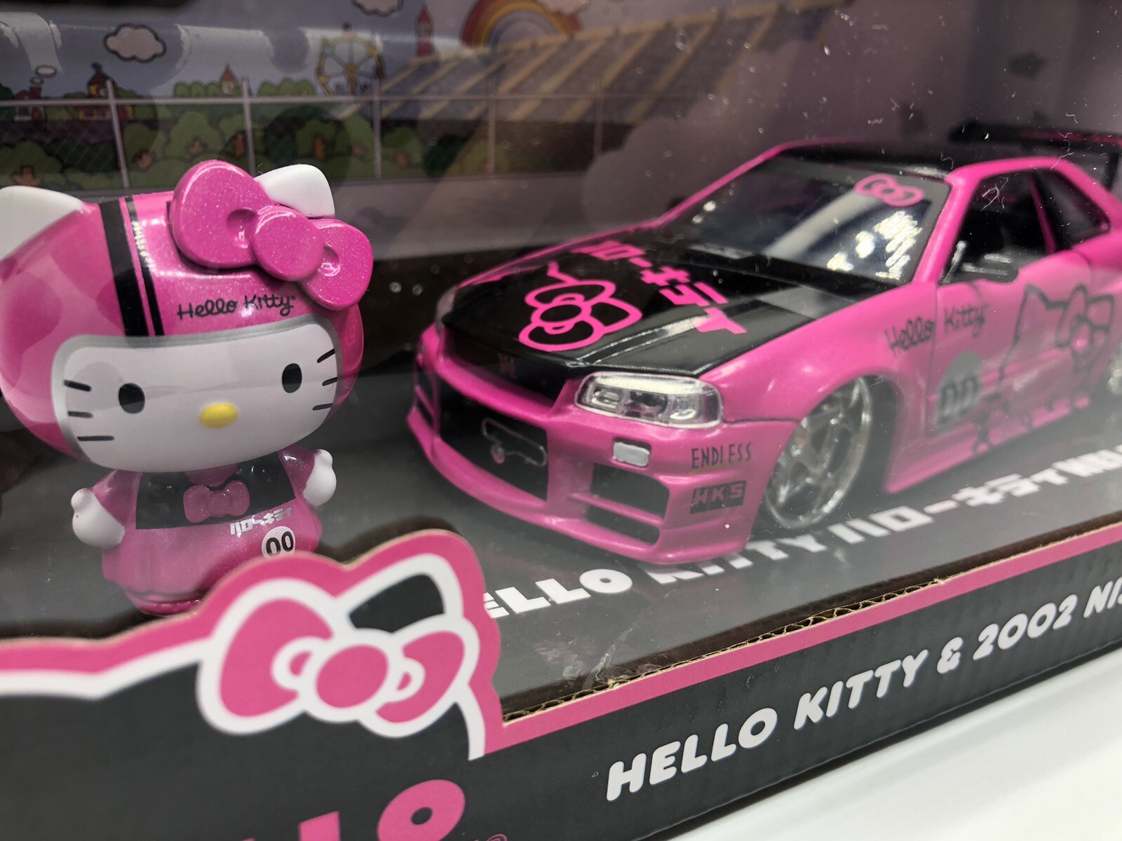 Jada Toys 1/24 2002 Nissan Skyline GT-R (BNR34) with Hello Kitty Figure ...