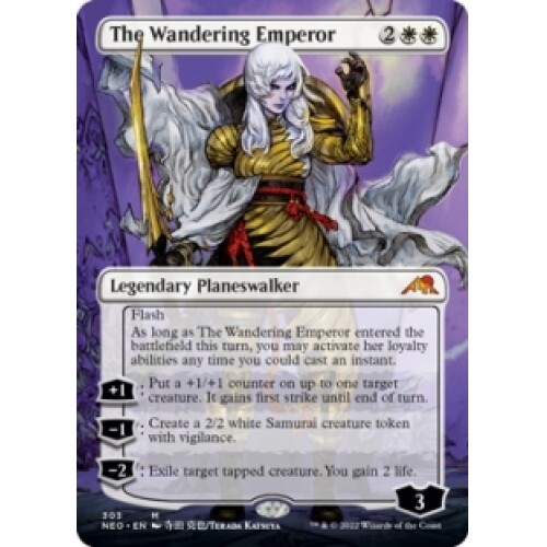 The Wandering Emperor (borderless) M/NM Magic MTG Kamigawa: Neon ...