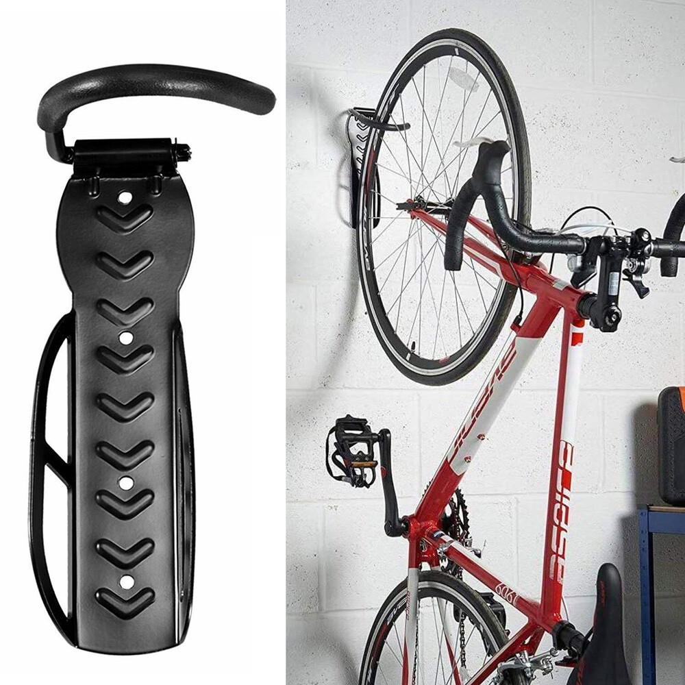 2x Bike Rack Hook Storage Steel Mounted Wall Hanger Hanging Stand ...