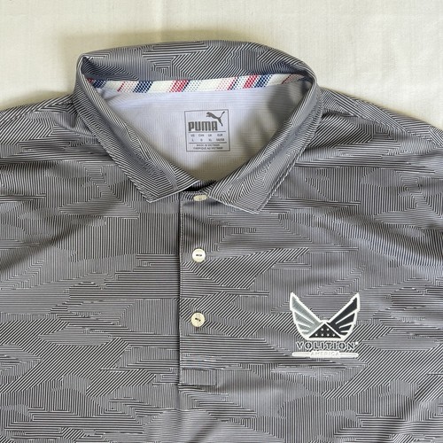 Puma Volition America Polo Shirt Men’s Large Gray Camouflage Patriot ...