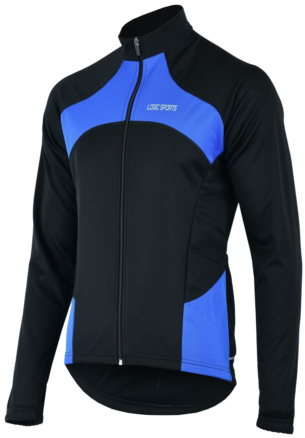 Logic Mens Long Sleeve Thermal Cycling Jersey Zip Top Outdoor Sports ...