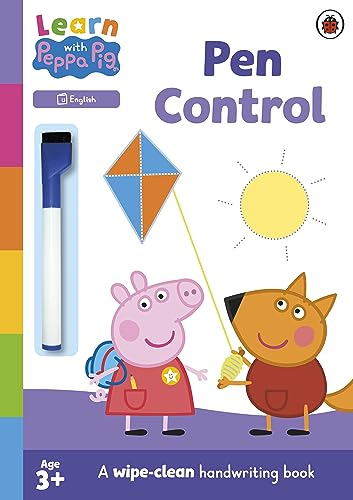 Learn with Peppa: Pen Control wipe-clean activity book - Paperback NEW ...