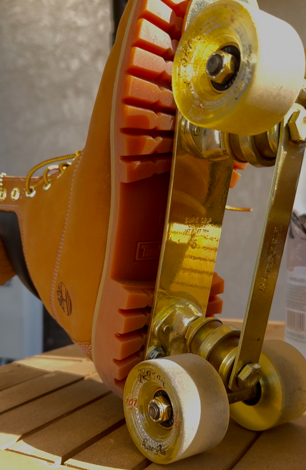Timberland boots Custom Roller skates hiphop riedell betty ogs hyde 172 ...