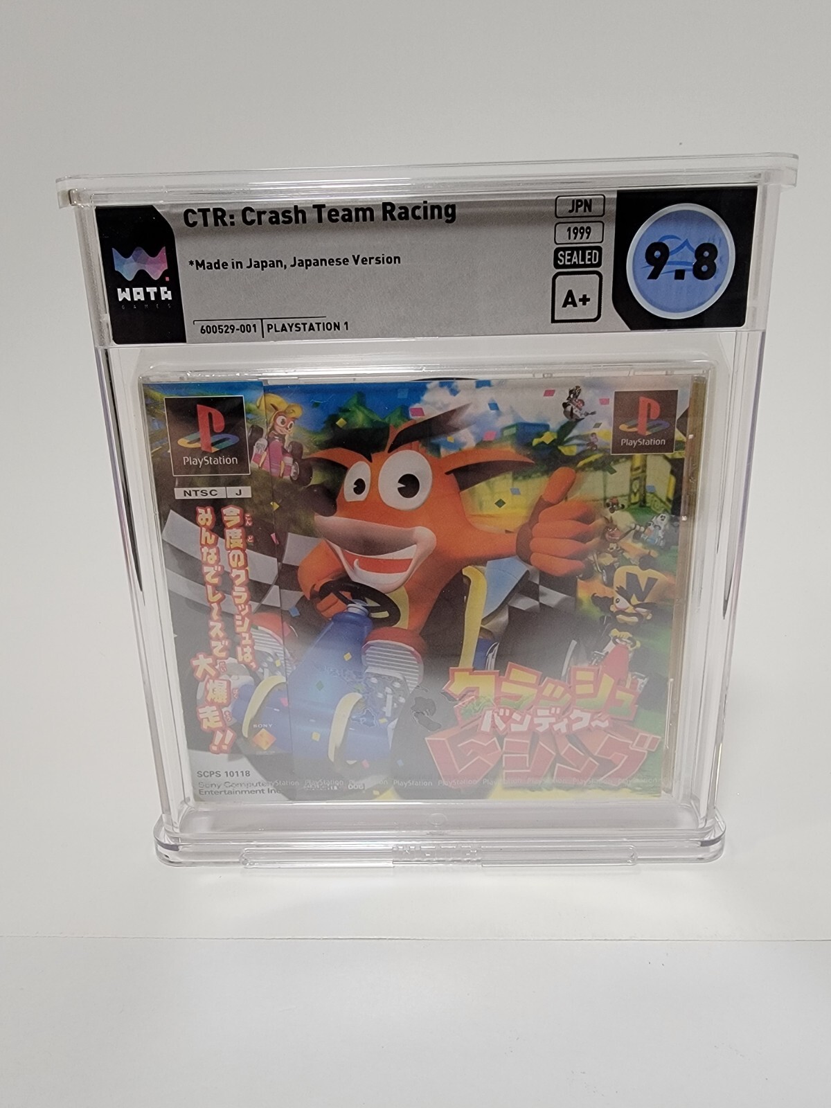 Crash Bandicoot CTR: Crash Team Racing PS1 Japan (WATA: 9.8) Seal A ...