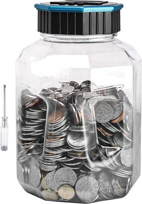 Coin Sorter 252 Coin Wrappers With Tubes - Funnel Shaped Color-Coded ...
