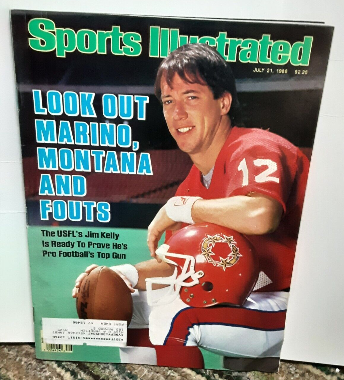 Sports Illustrated July 1986 Jim Kelly New Jersey Generals USFL | eBay