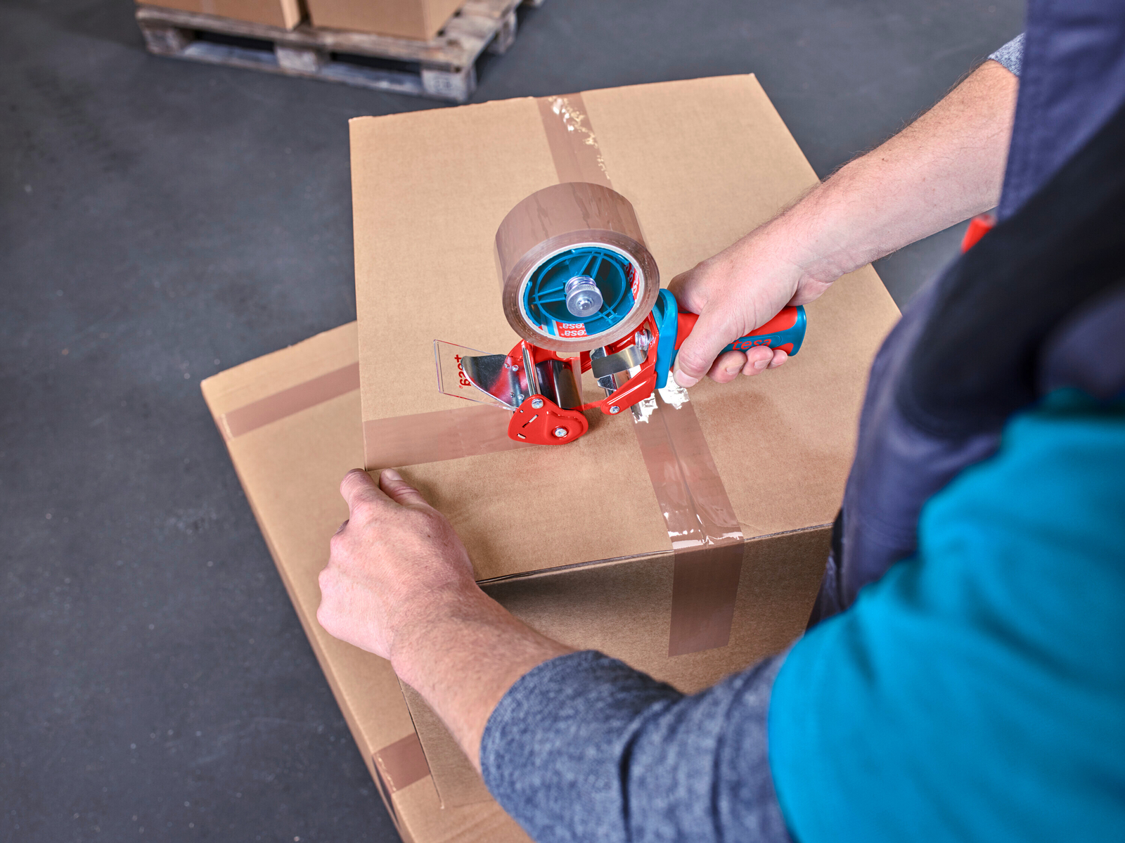 tesa Packband Abroller Handabroller für Paketband Klebeband tesa OVP ...