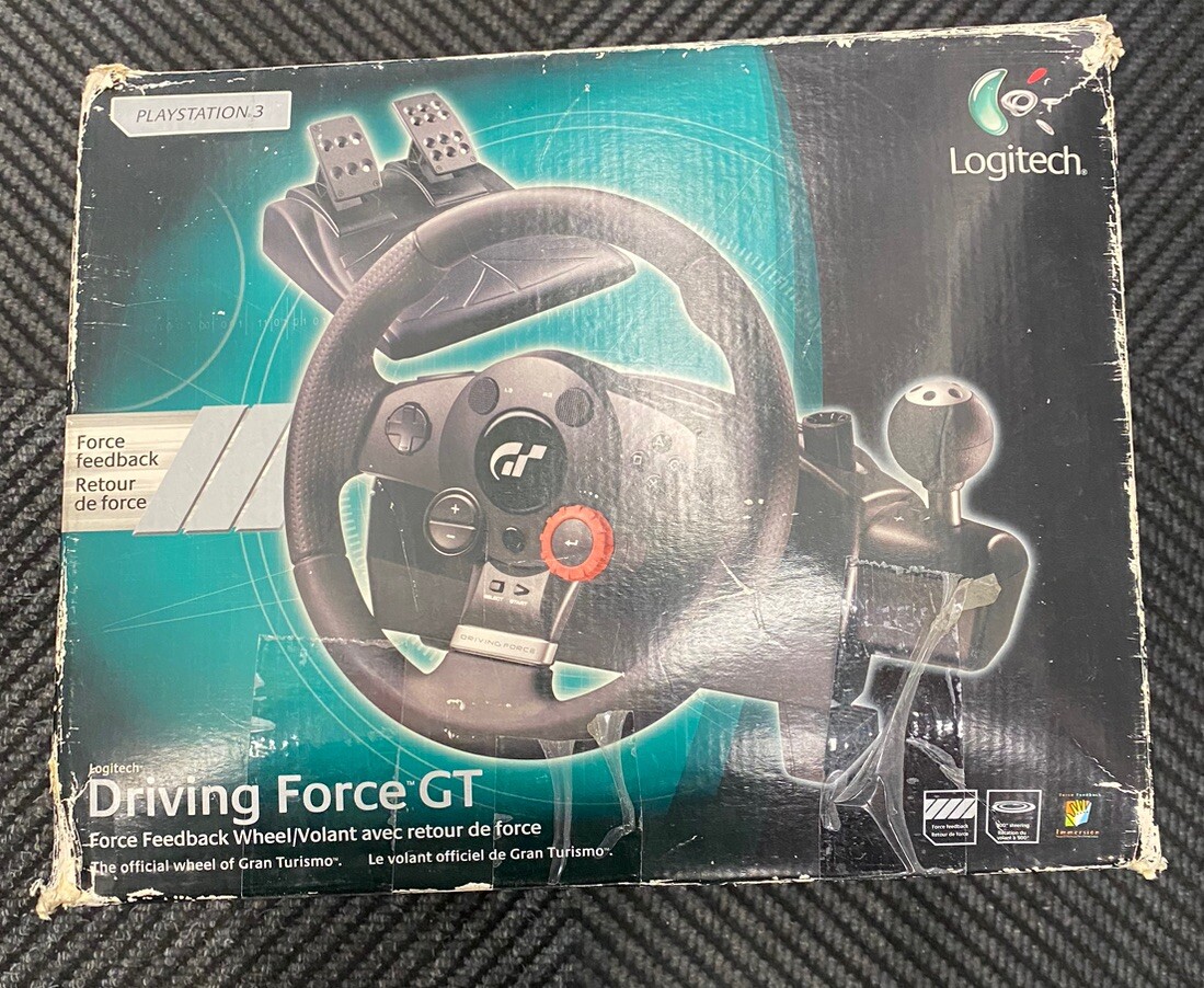 Logitech Driving Force GT Racing Wheel, shifter & Pedals PS3 PC NEW PS2 ...