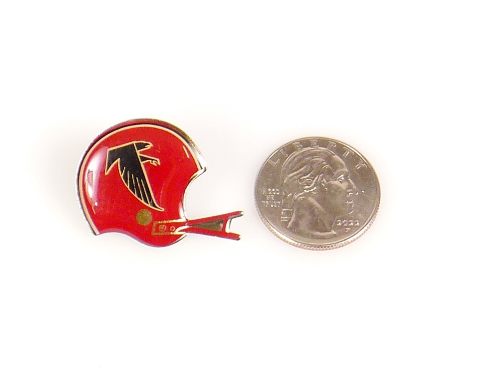 Vintage NOS 1980s Atlanta Falcons Football Helmet NFL Hat / Lapel Pin ...