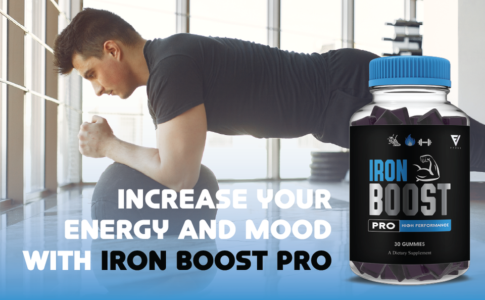 (5 Pack) Iron Boost Pro Performance Gummies, IronBoost Pro (5 Month ...