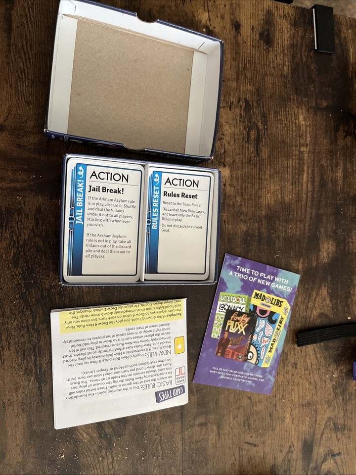 Batman Fluxx Card Game 2015 DC Comics Looney Labs Complete | eBay