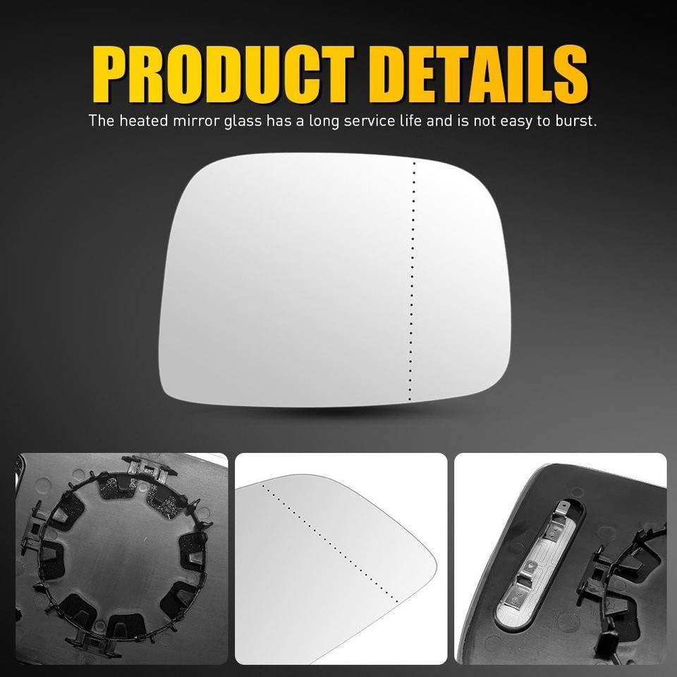 Driver Heated Mirror Glass Fit Volvo XC60 2010-2017 GA-VO1107 Front ...