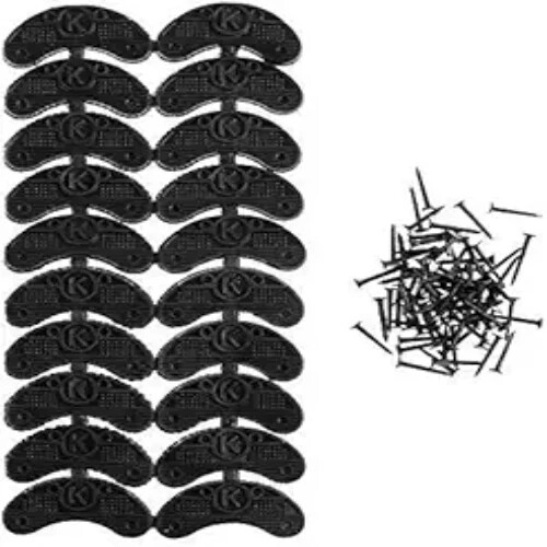 10 Pairs Black Color Rubber Shoe Heel Plates Taps Heel Repair Pad ⭐⭐⭐⭐⭐ ...