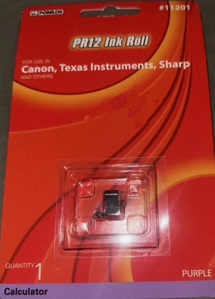 Porelon PR12 INK ROLLS Purple #11201 Calculator Adding Machine New | eBay