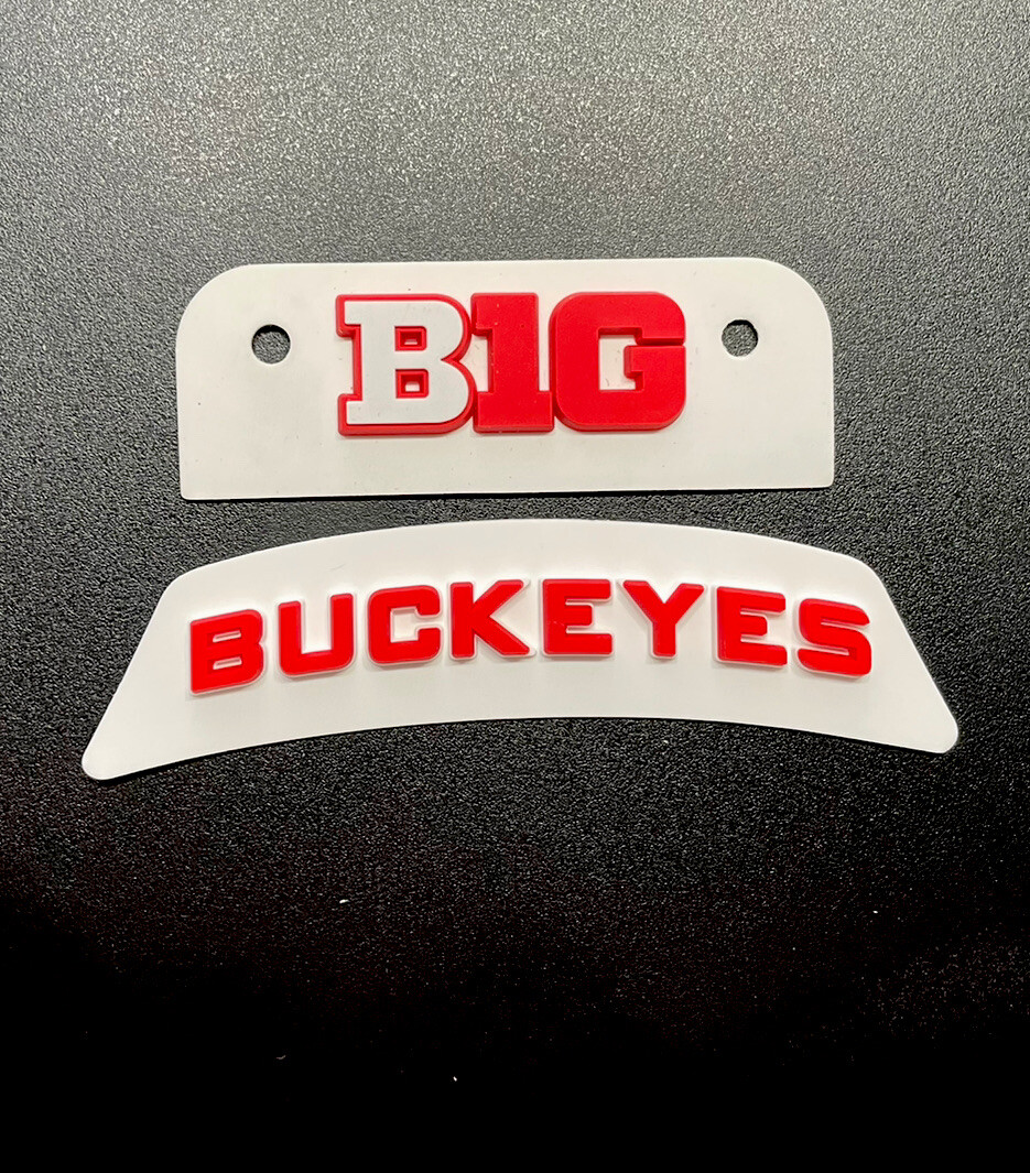 3D Bumpers - Ohio State Schutt Bumper Set for a Full Size Football ...