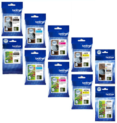 Original Brother Ink Cartridge, LC422BK, LC422C, LC422M, LC422Y ...