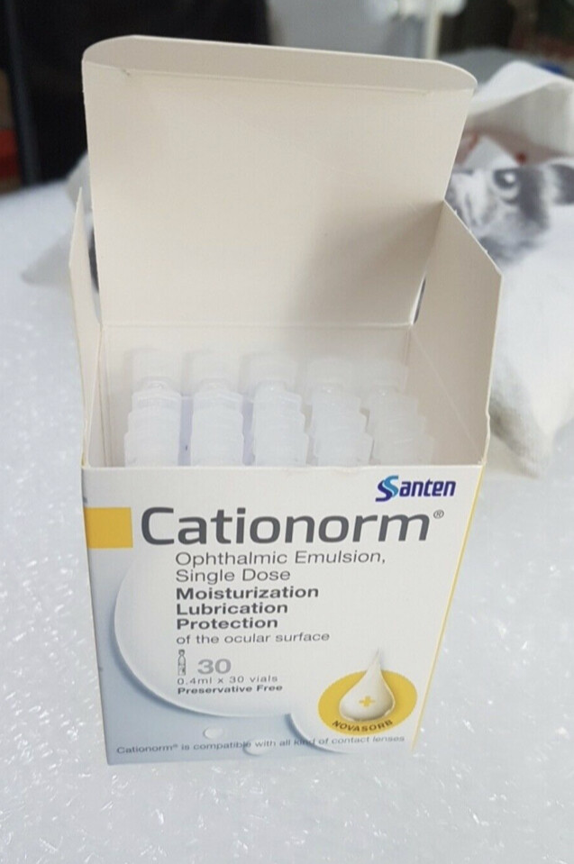 30's x 0.4ml CATIONORM Ophthalmic Emulsion Vial Eye Drops | eBay